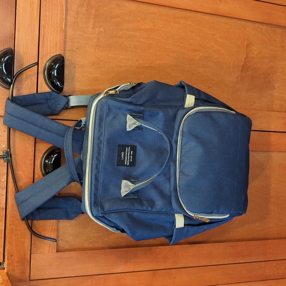 Land | Bags | Land Navy Blue Baby Backpack Bag | Poshmark